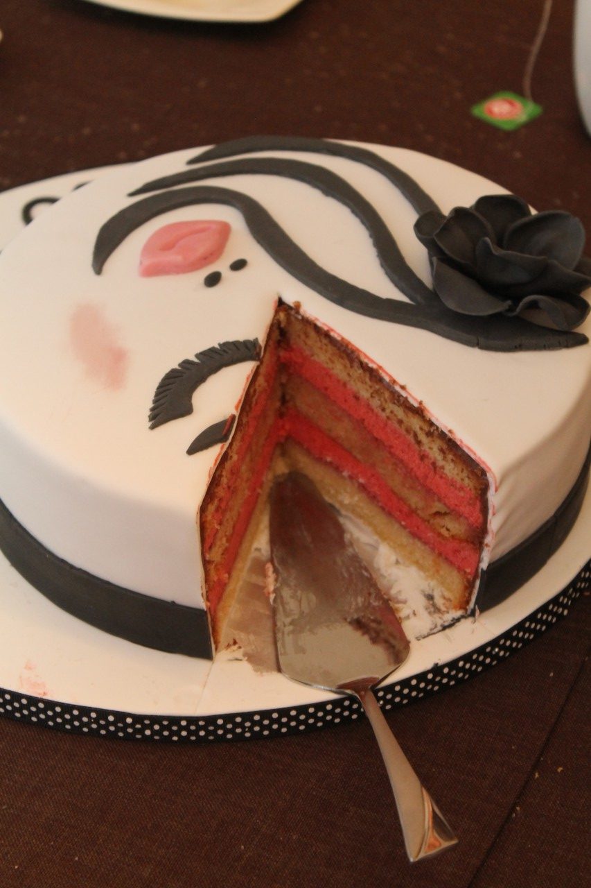 Lady Face Cake | cuplovecake